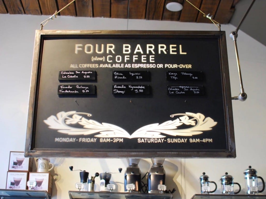 Four Barrel Coffee: Taking It Slow in the Mission - Food GPS
